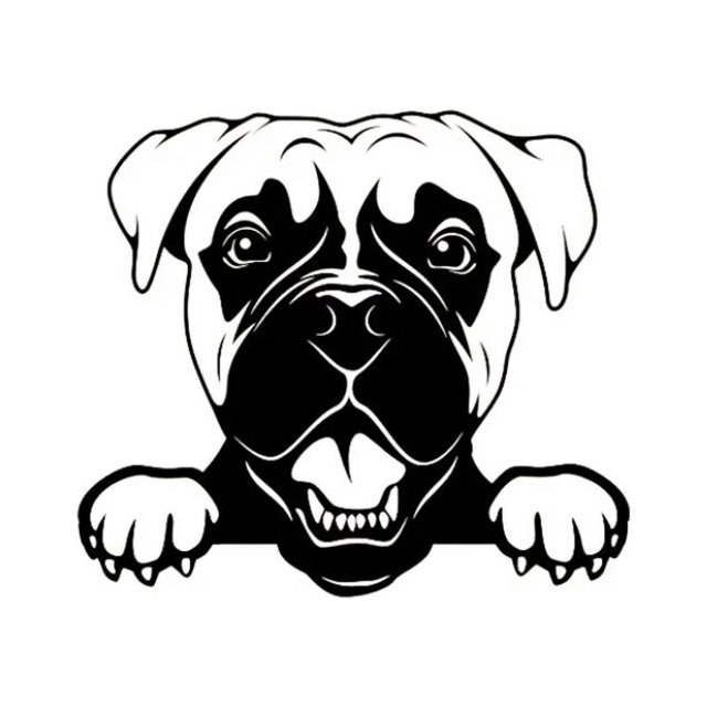 Peeking Boxer Dog Car Decals Sticker, Dog Decals for Car Minivan SUV RV ...