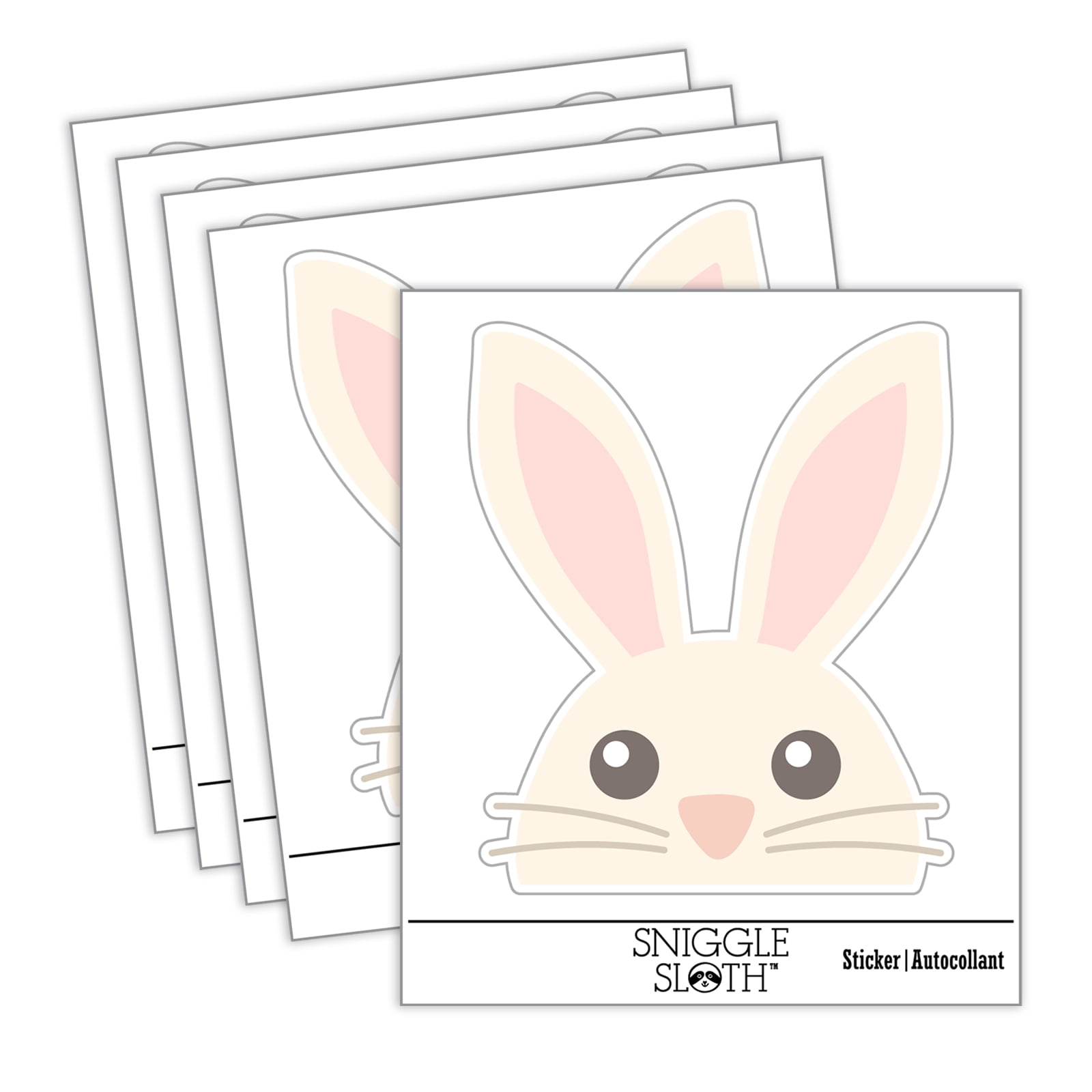 Peeking Bunny Rabbit Car Window Bumper Water Bottle Phone Tablet Laptop ...