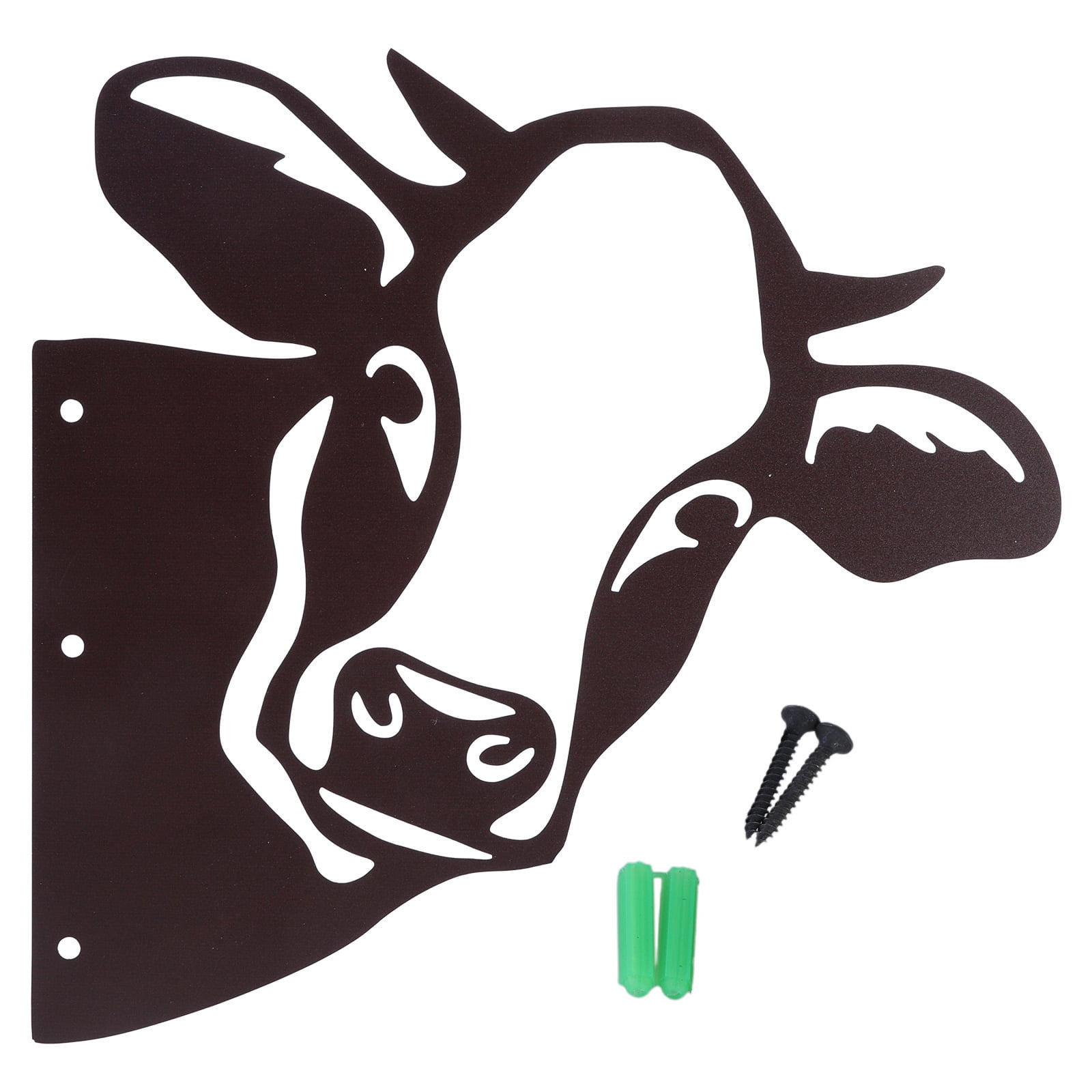 Peeking Cow GoatAn1ma1Metal Art Wall Decor Farmhouse Garden Silhouette ...