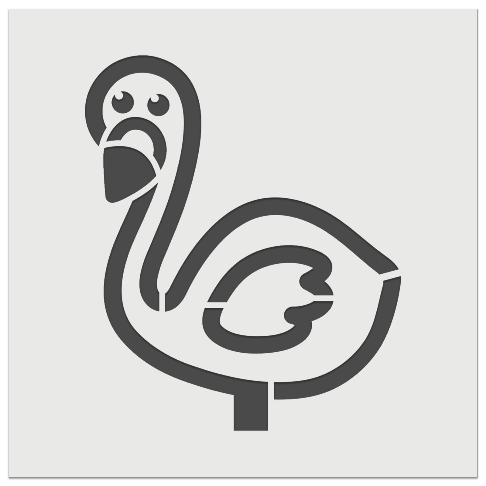 Peeking Flamingo DIY Cookie Wall Craft Stencil - 4.5 Inch - Walmart.com