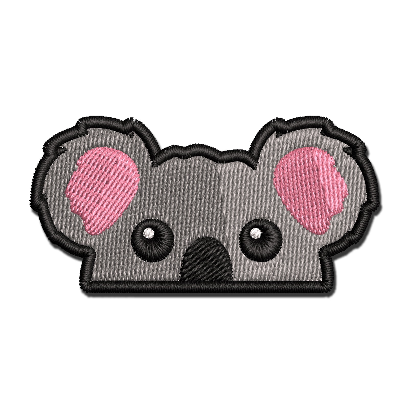 Peeking Koala Applique Multi-Color Embroidered Hook & Loop Patch - 2.0 Inch Mini - Walmart.com