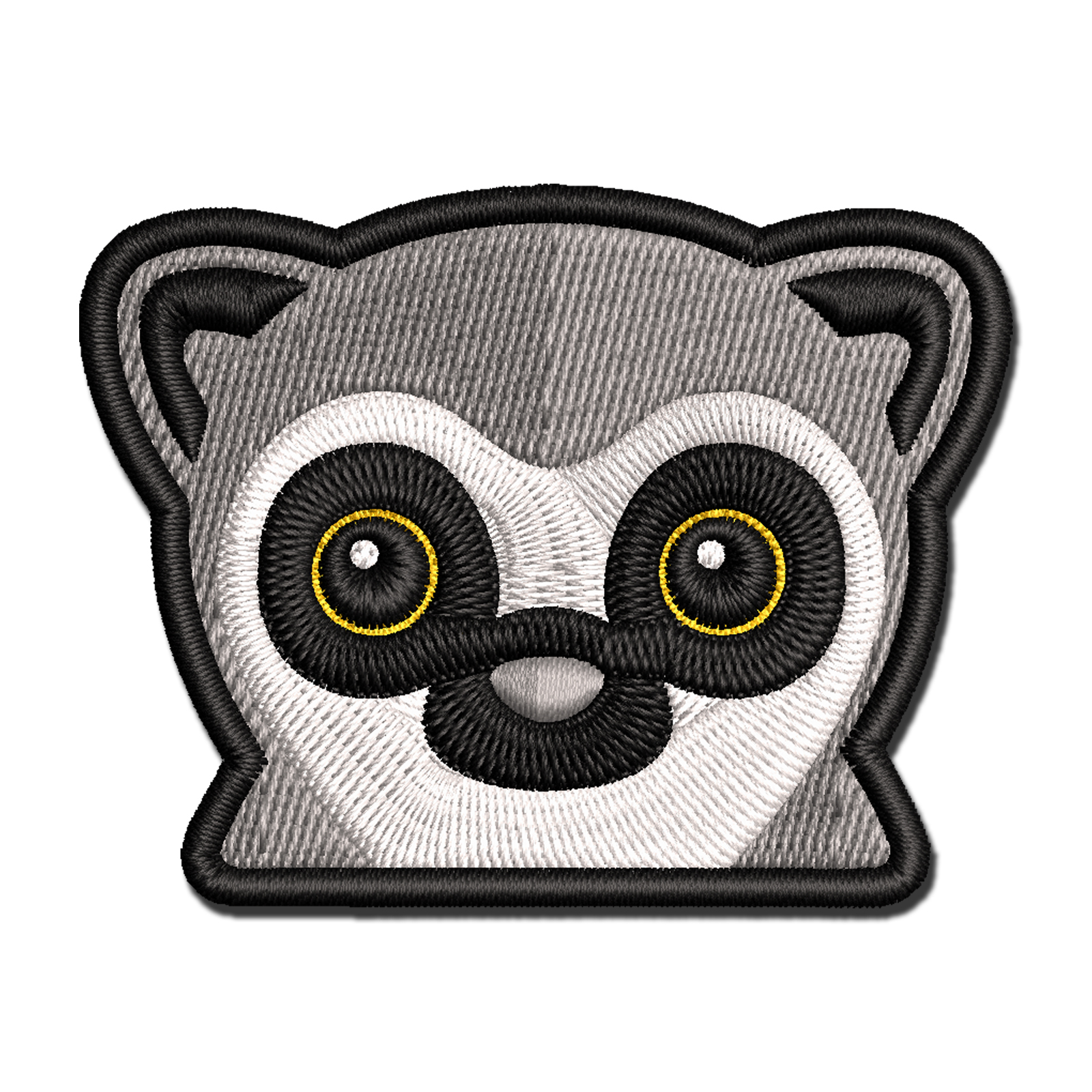 Peeking Lemur Applique Multi-Color Embroidered Iron-On Patch - 2.0 Inch Mini - Walmart.com