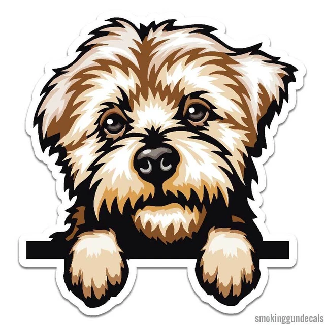 Peeking Maltese Dog Sticker Indoor Outdoor Phone Decal Water Bottle ...