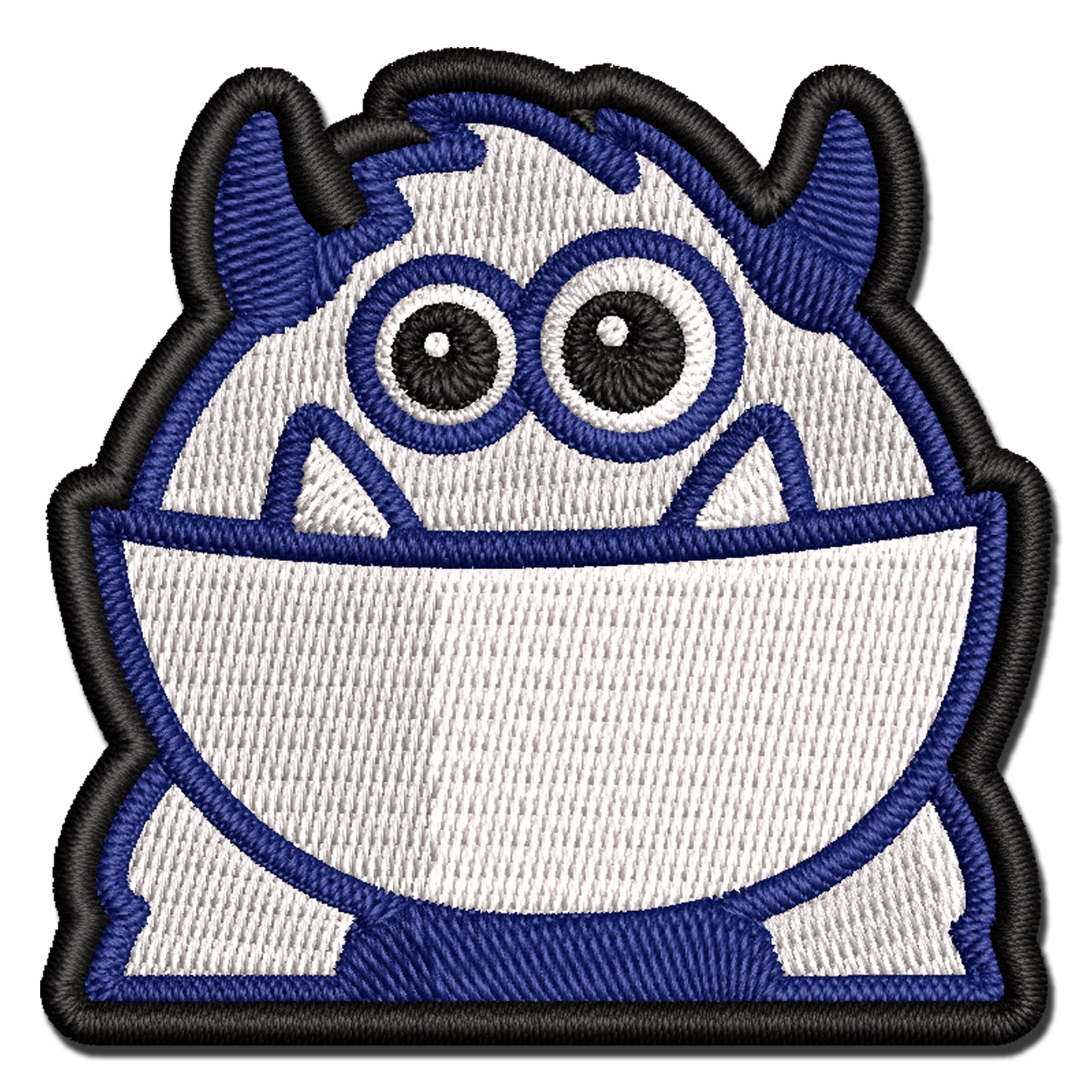 Peeking Monster Applique Multi-Color Embroidered Iron-On Patch - 3 Inch Medium - Walmart.com