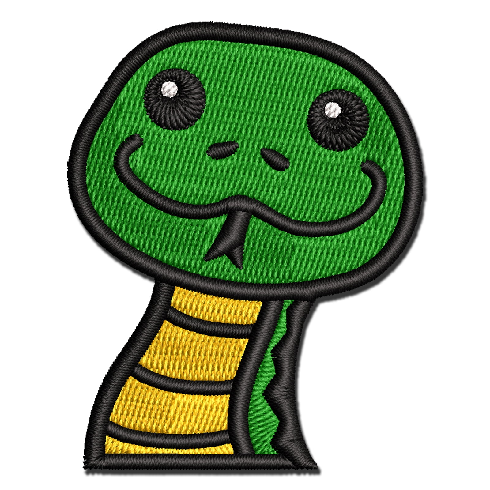 Peeking Snake Applique Multi-Color Embroidered Hook & Loop Patch - 3 Inch Medium - Walmart.com