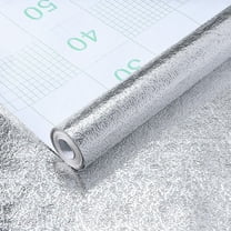 Stickers,Kitchen Oil Proof Aluminum Foil Sticker Silver Chequer Peel ...