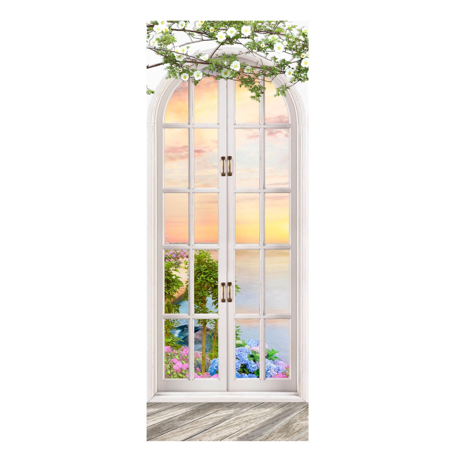 Peel And Stick Wallpaper Door decal mural, peel and stick DIY door wall ...