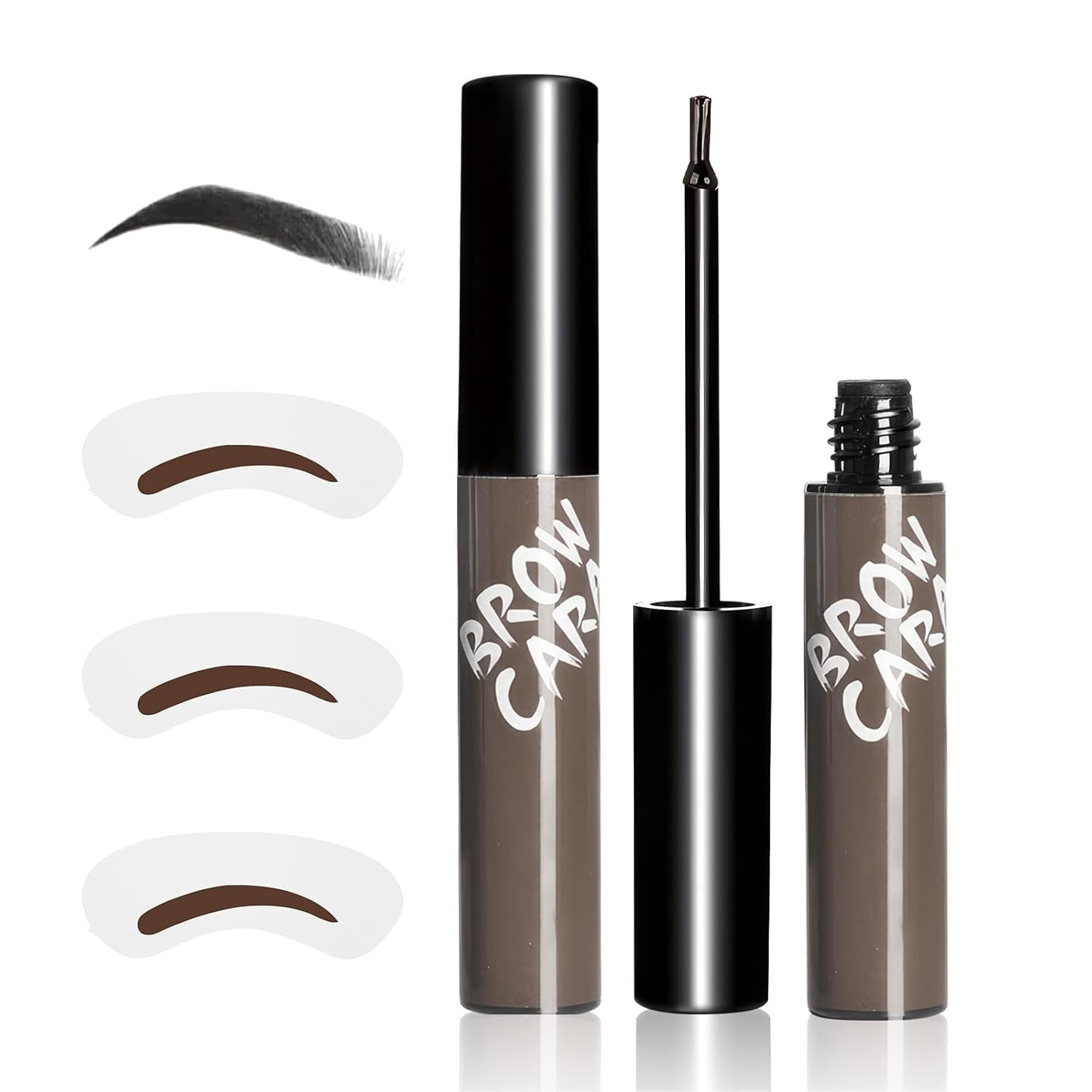 Peel Off Eyebrow Gel, Transfer-Proof & Waterproof Eyebrow Tattoo With ...