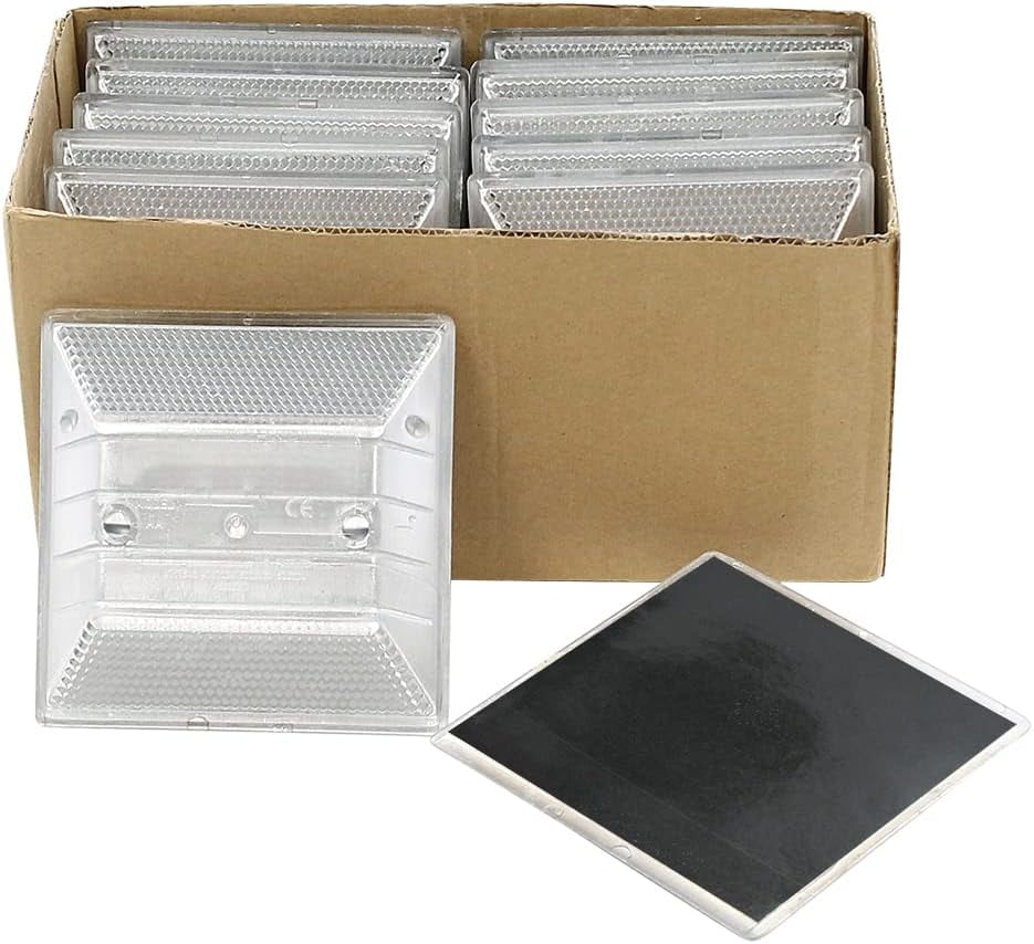 Peel-N-Stick White Reflective Road Driveway Marker (10 Pack) - White ...