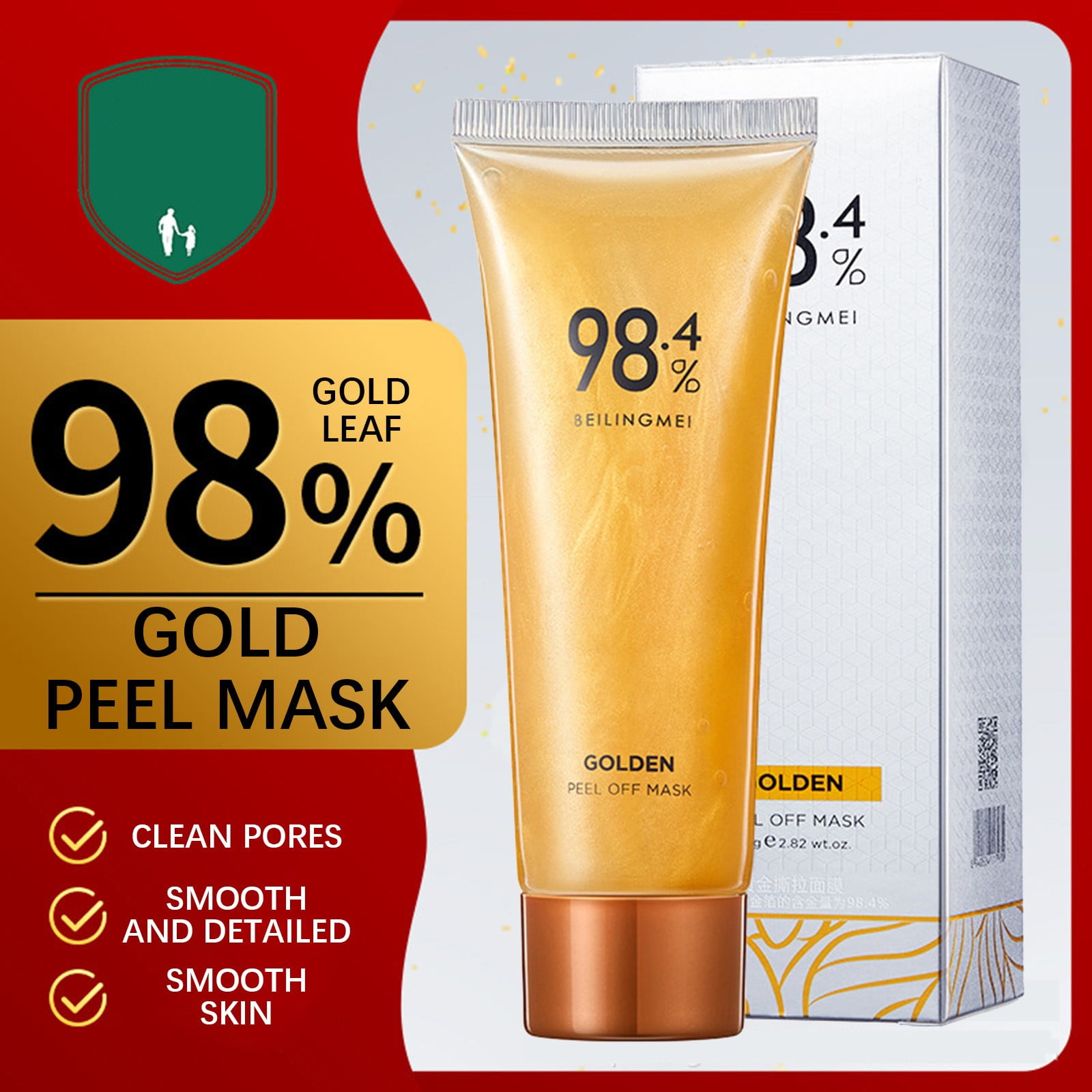 Peel Off Face Mask Night Wrapping Mask,Gold Peel Mask Exfoliating Clean ...