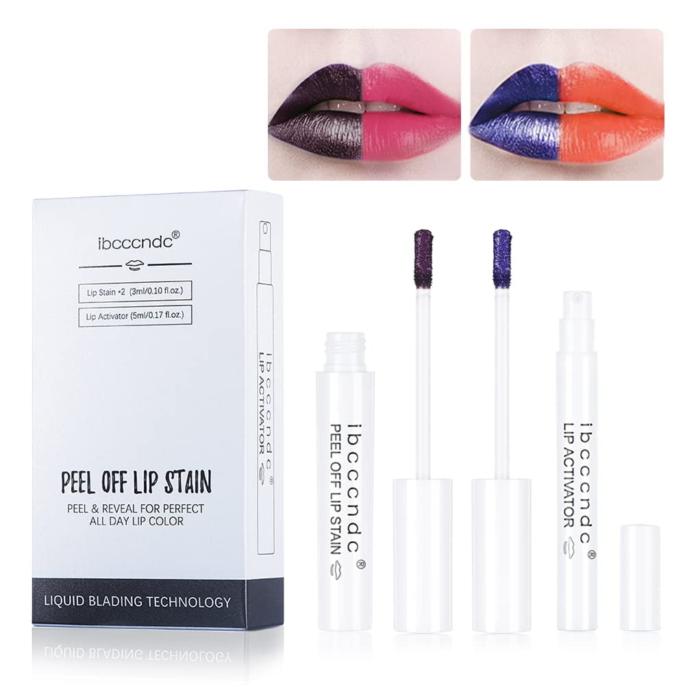 Peel Off & Reveal Lip Stain Set Lips Long Lasting Waterproof Lipstain ...