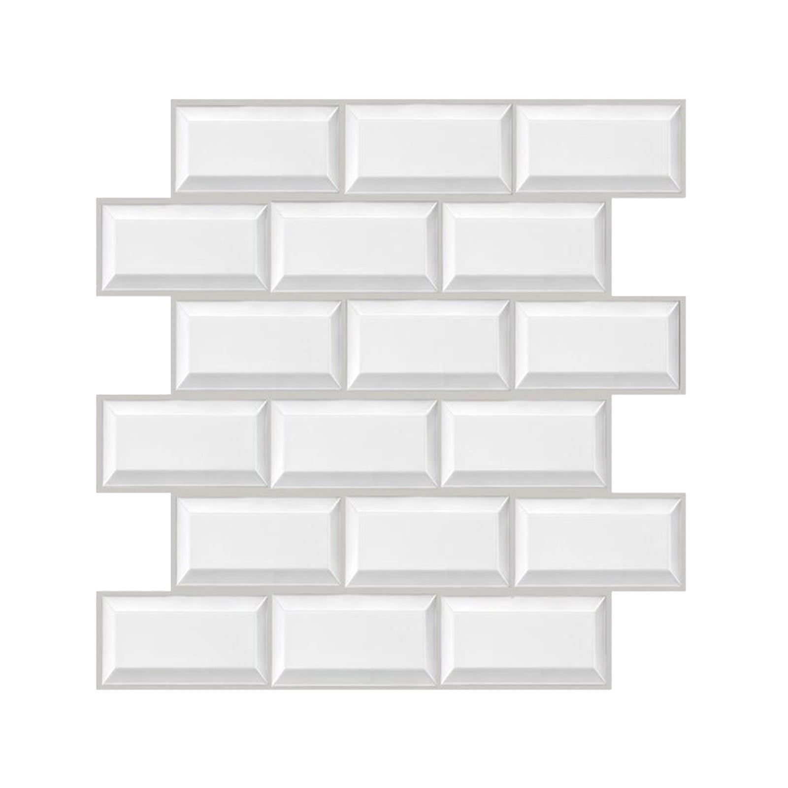 Peel and Stick Backsplash Self Adhesive Marble Subway Tile Sticker 4 ...