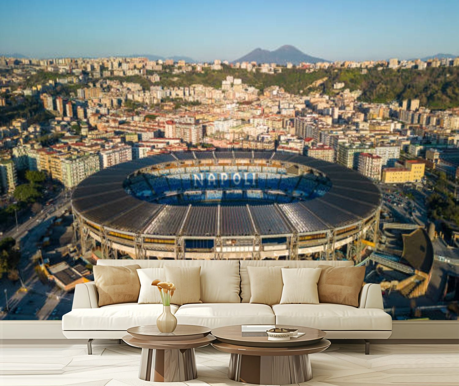 Peel and Stick Canvas Wallpaper Napoli Diego Armando Maradona Football ...