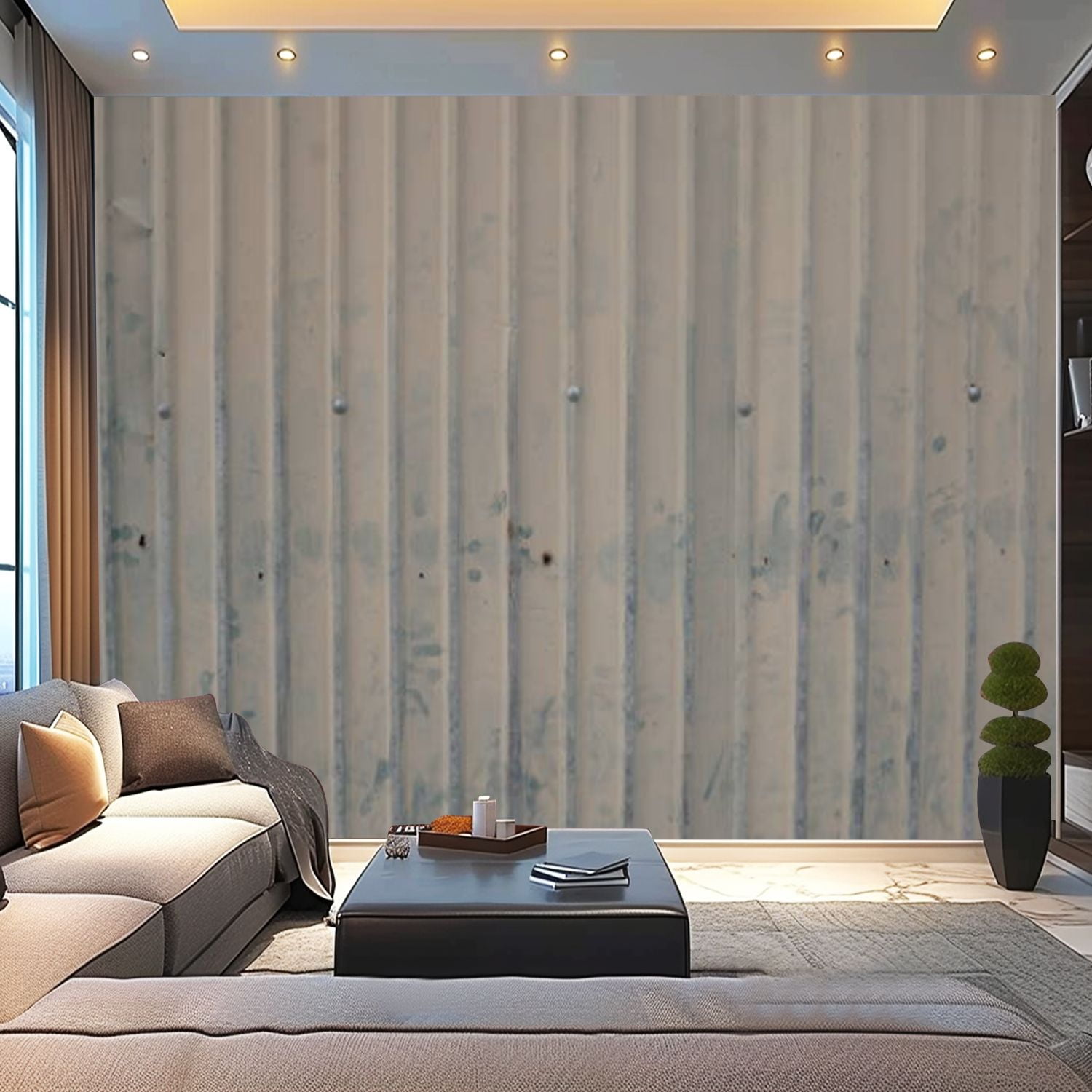 Peel and Stick Canvas Wallpaper Old zing wall peeling paint rusty old ...