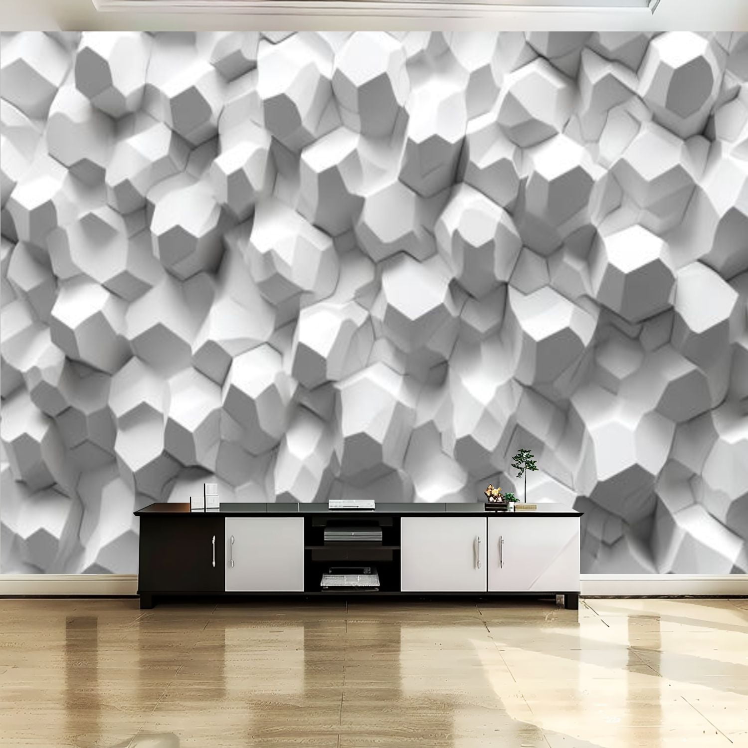 Peel and Stick Canvas Wallpaper Wall Mural 3D Wall Surface Board ...