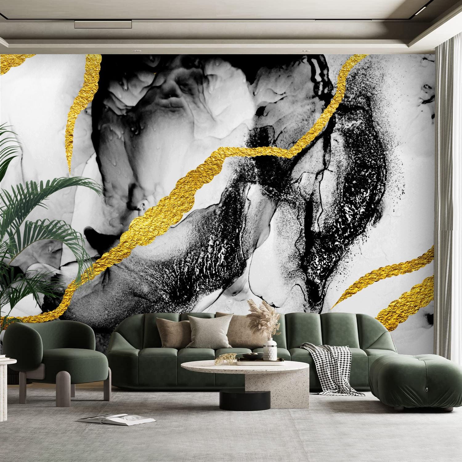 Peel and Stick Canvas Wallpaper Wall Mural Abstract clouds ART ...