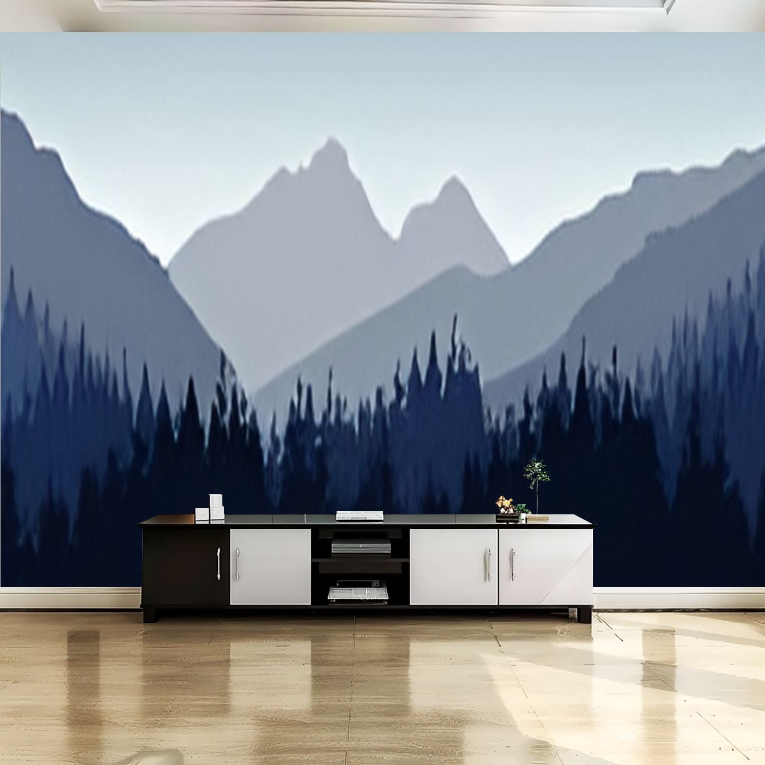 Peel and Stick Canvas Wallpaper Wall Mural Adventure outdoor camping ...