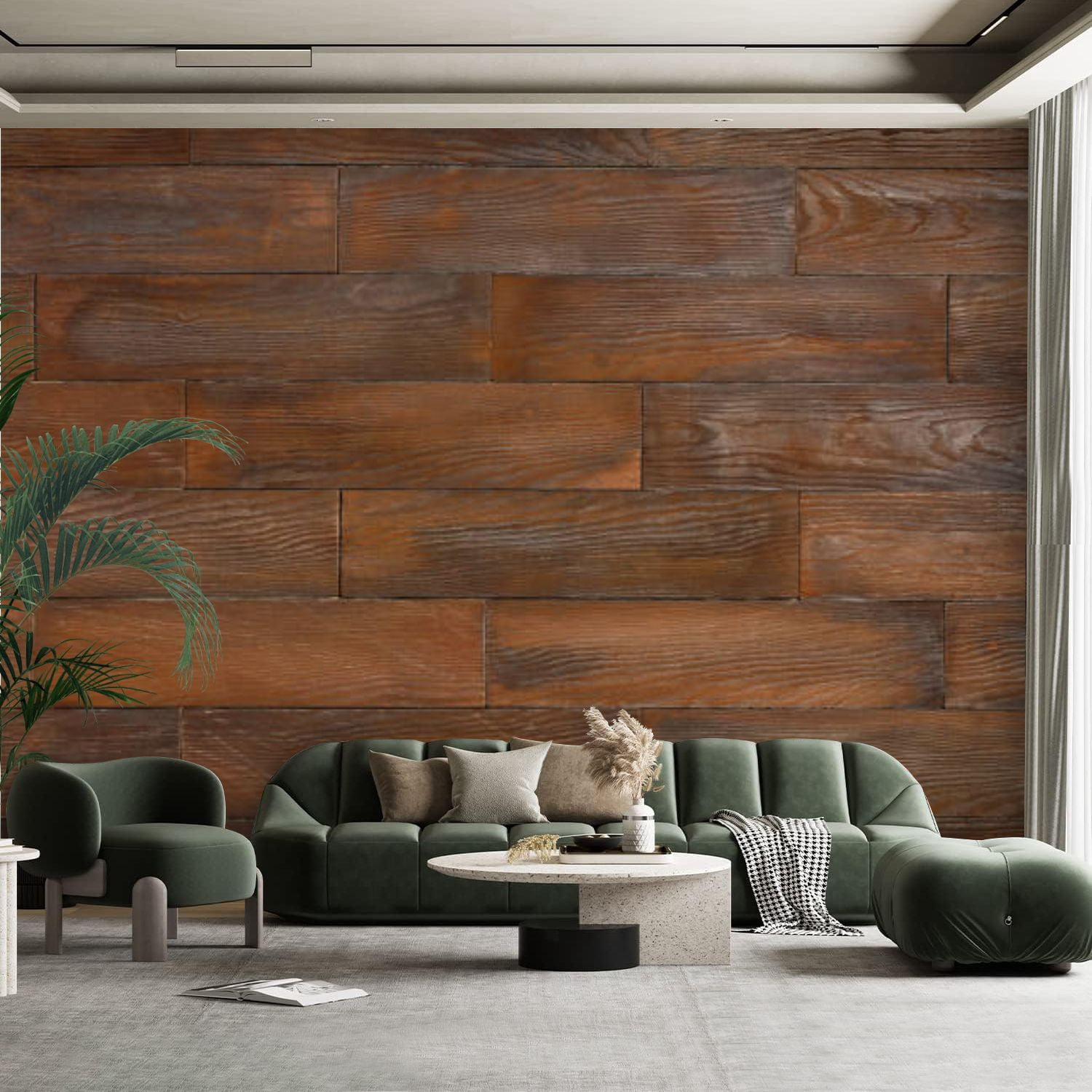 Peel and Stick Canvas Wallpaper Wall Mural Beautiful wall made dark ...