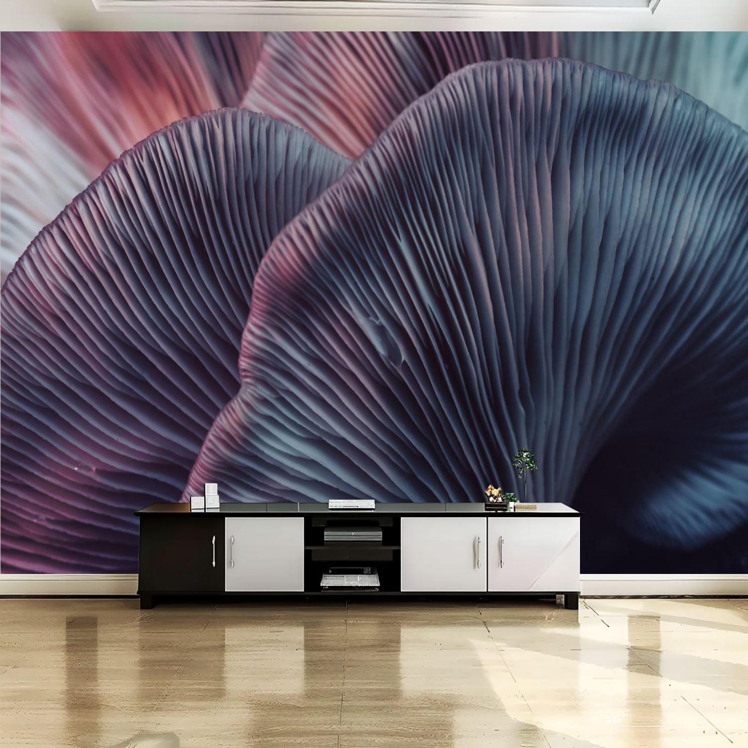 Peel and Stick Canvas Wallpaper Wall Mural Close up beautiful bunch ...