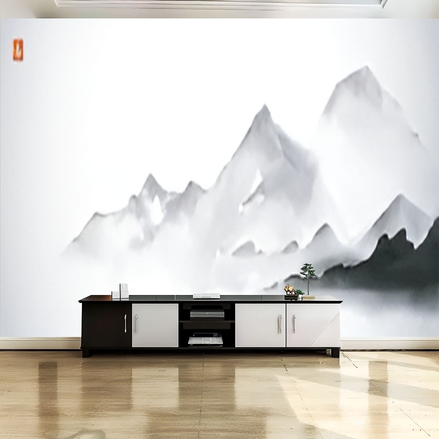 Peel and Stick Canvas Wallpaper Wall Mural Coastal landscape ...