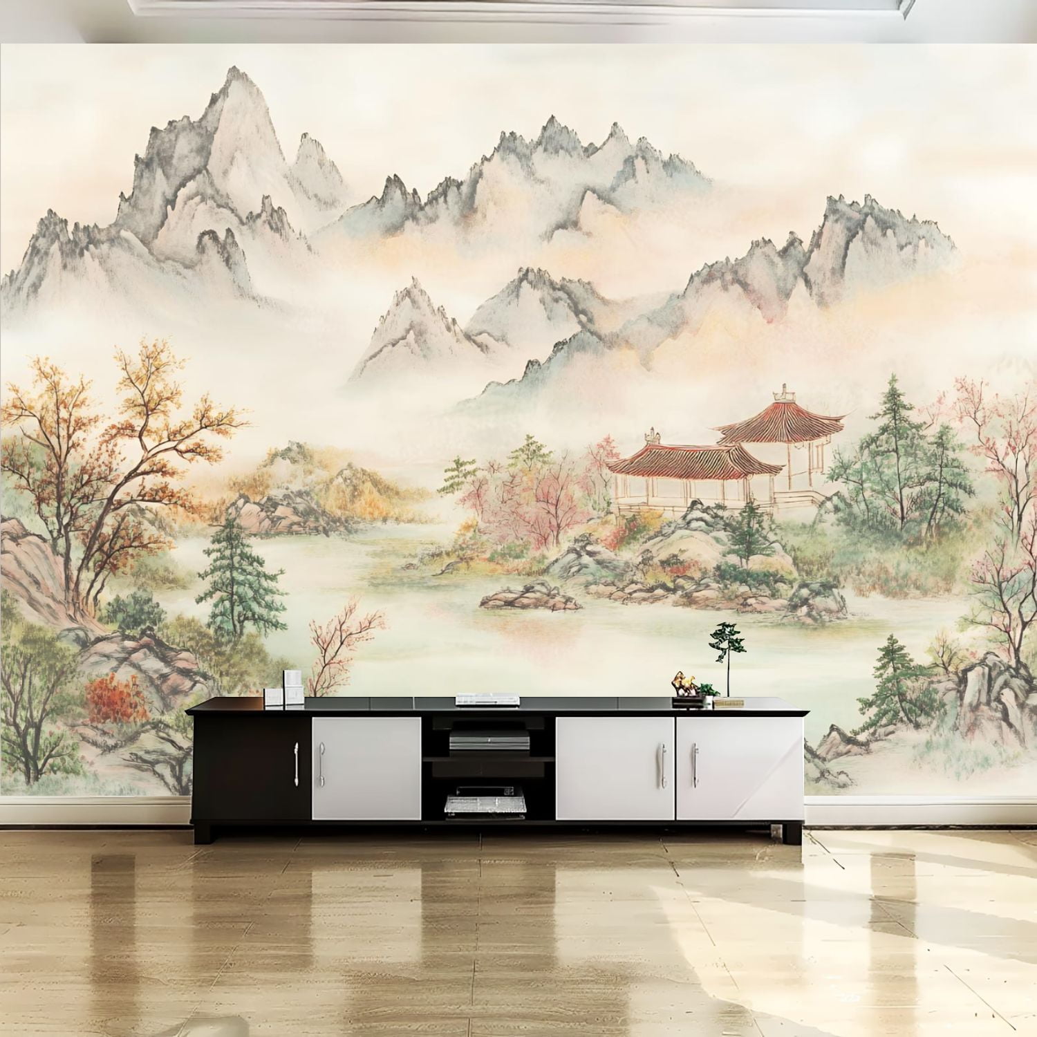 Peel and Stick Canvas Wallpaper Wall Mural Decorative Recording Studio ...
