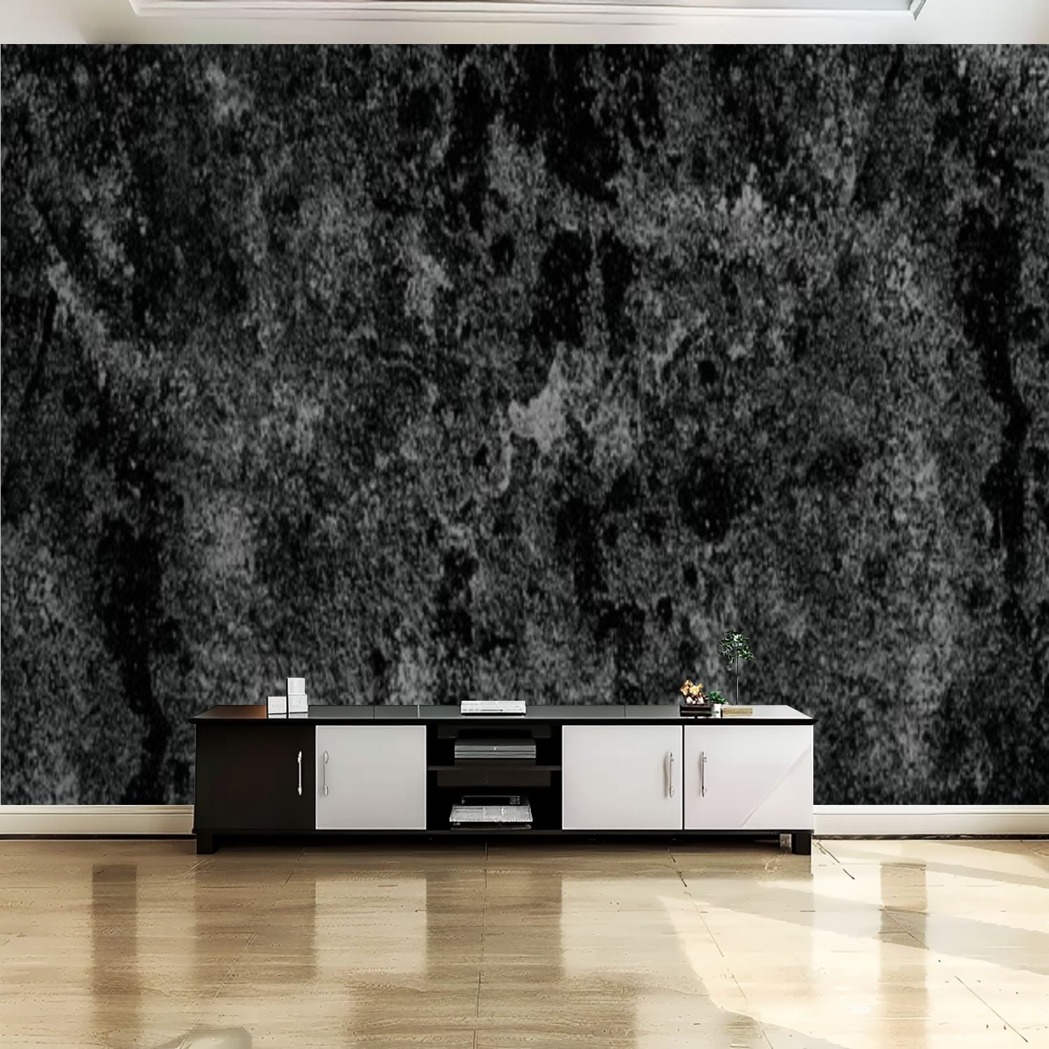 Peel and Stick Canvas Wallpaper Wall Mural Grit Grime Distressed Worn ...