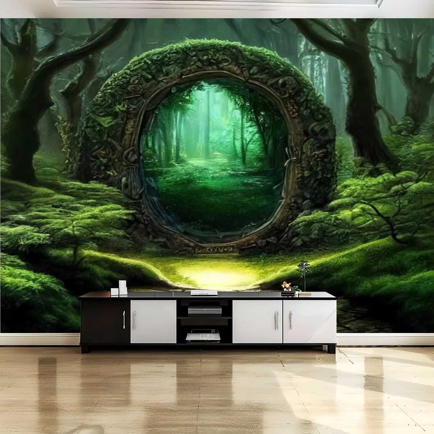 Peel and Stick Canvas Wallpaper Wall Mural Magic beautiful landscape ...