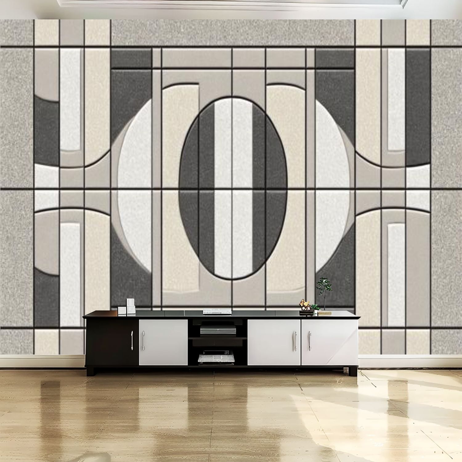 Peel and Stick Canvas Wallpaper Wall Mural Mosaic Tile Cairo Tile ...
