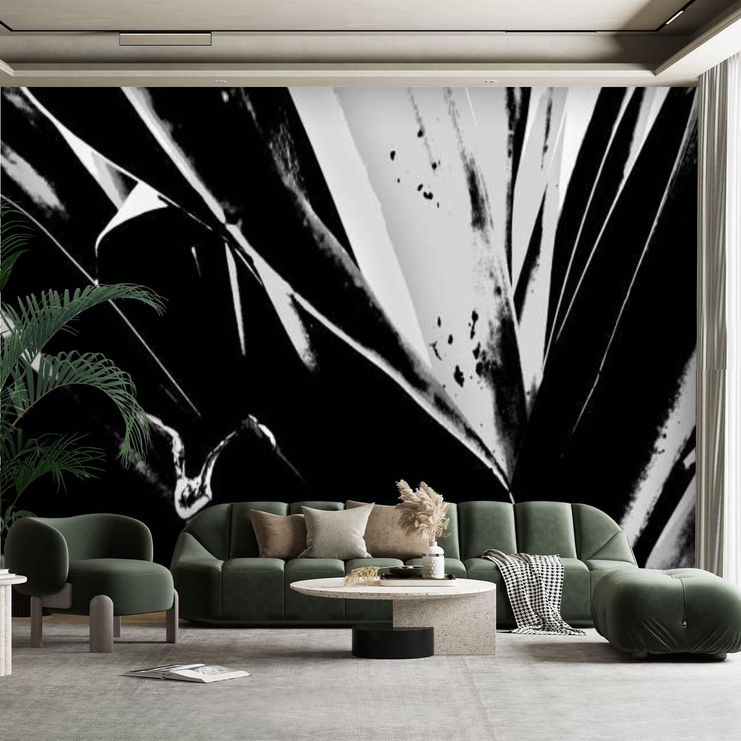 Peel and Stick Canvas Wallpaper Wall Mural Nature abstract high ...