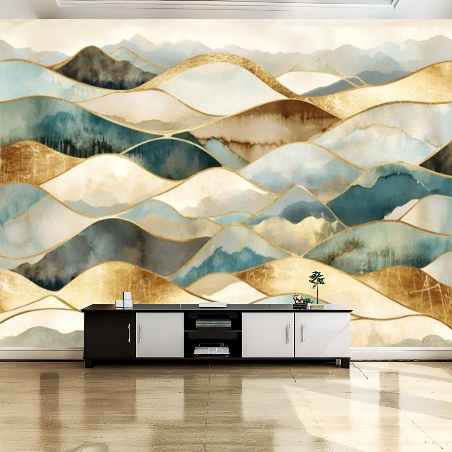 Peel and Stick Canvas Wallpaper Wall Mural Peel Stick Contemporary ...