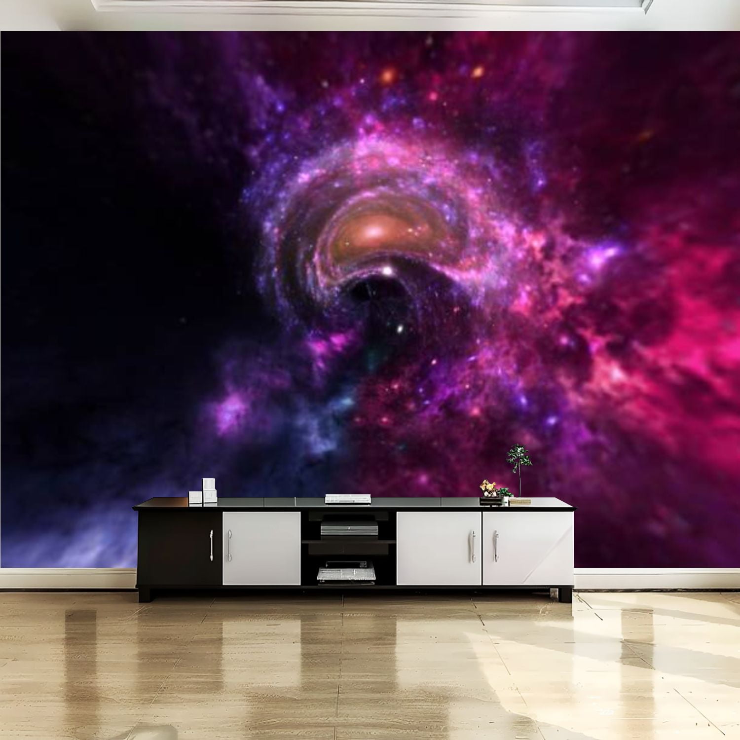 Peel and Stick Canvas Wallpaper Wall Mural Planets Galaxy Science ...