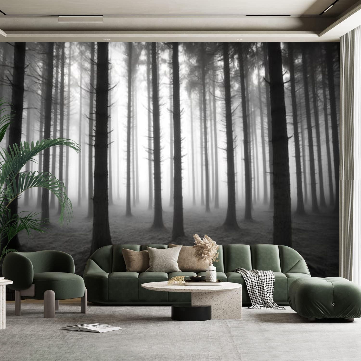 Peel and Stick Canvas Wallpaper Wall Mural Soundproof Sound Proof ...