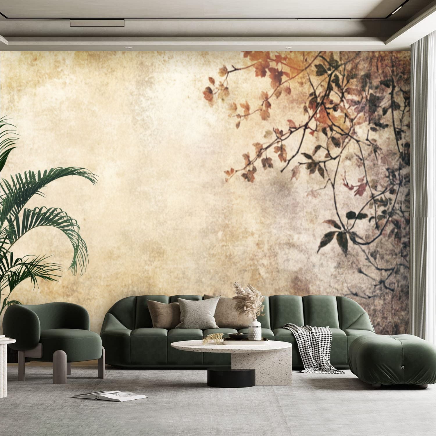 Peel and Stick Canvas Wallpaper Wall Mural Stylish Frosted 11 Multi ...