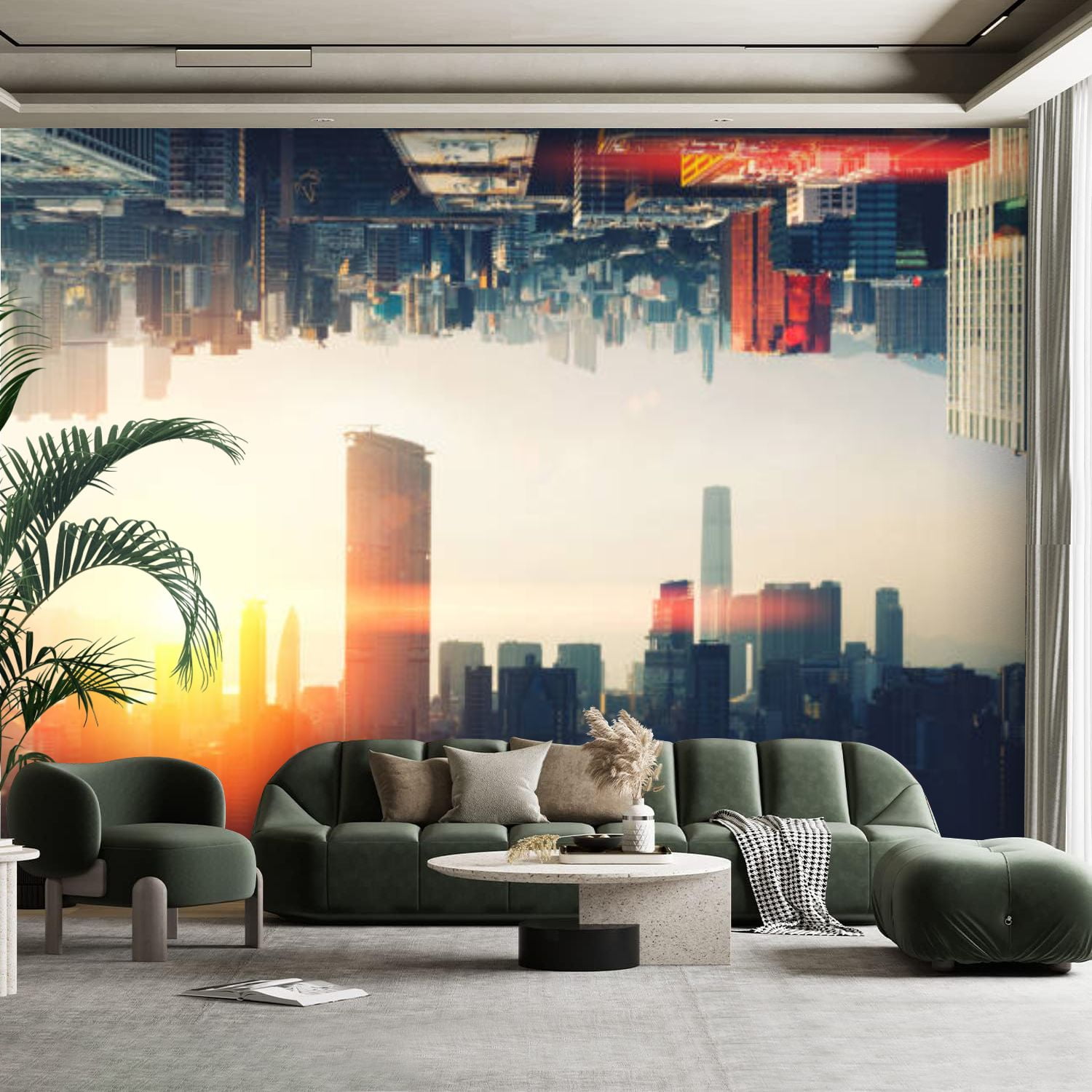 Peel and Stick Canvas Wallpaper Wall Mural multiverse world Downtown ...