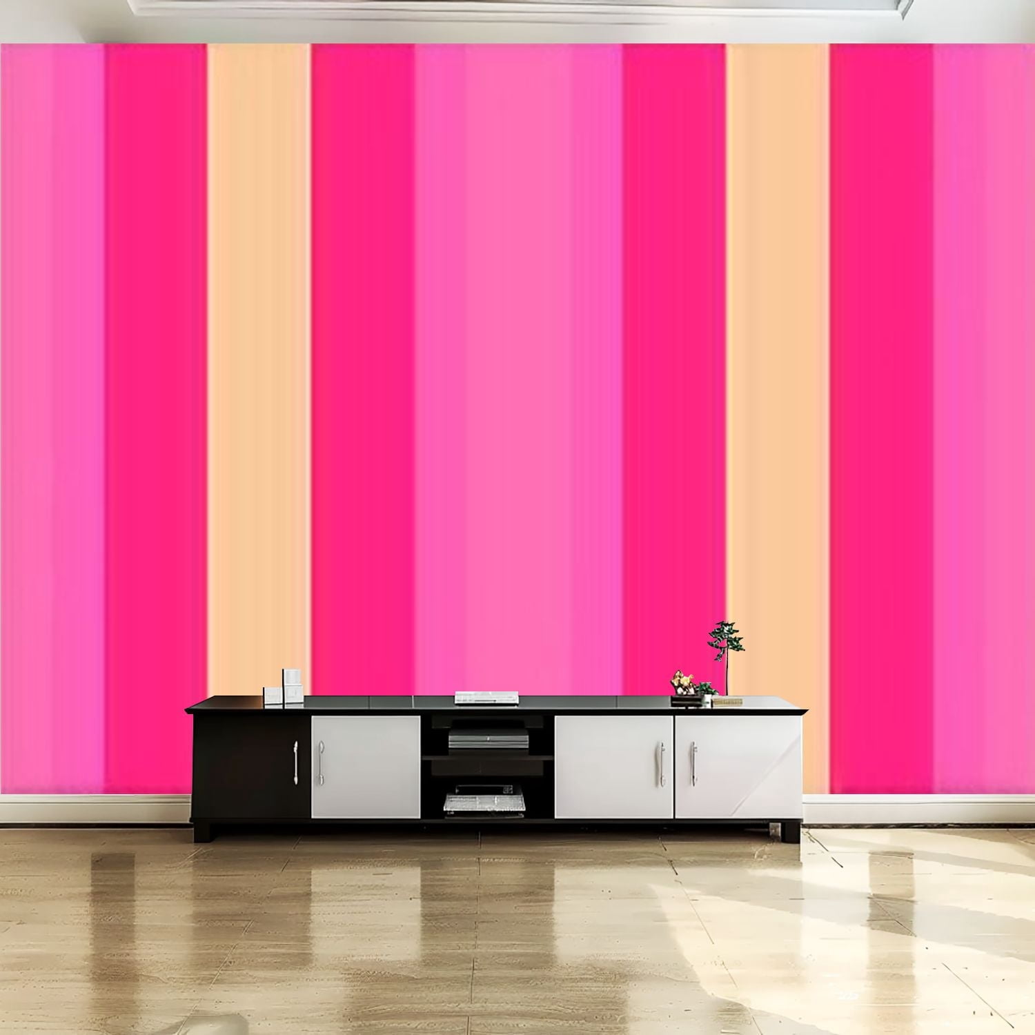 Peel and Stick Canvas Wallpaper Wall Mural vertical motion lines skin ...