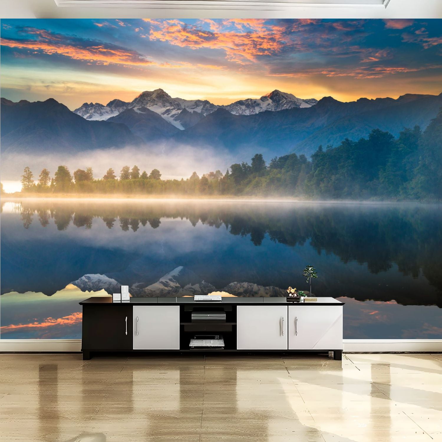 Peel and Stick Canvas Wallpaper Wall MuralBeautiful scenery landscape ...