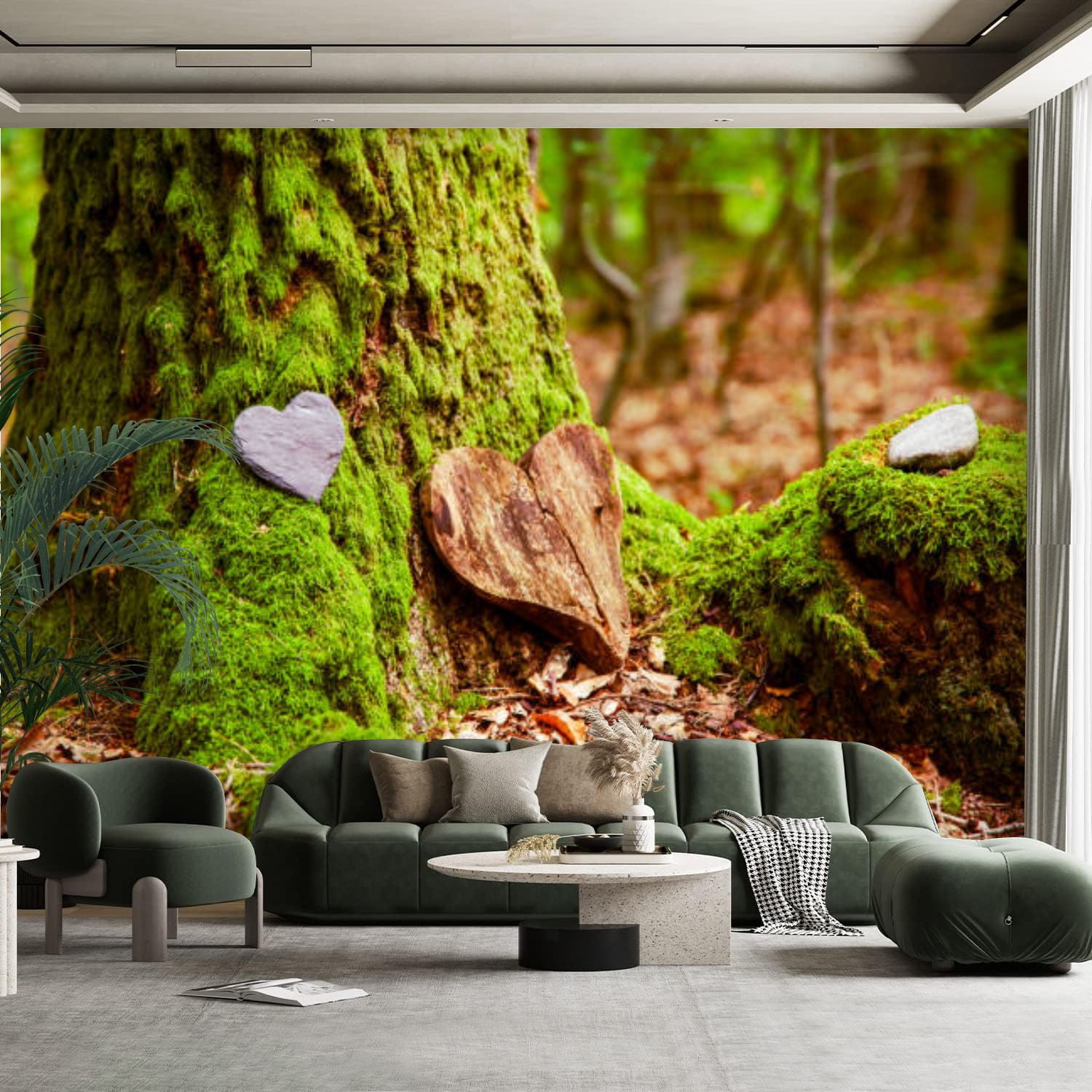 Peel and Stick Canvas Wallpaper Wall MuralFuneral Heart sympathy ...