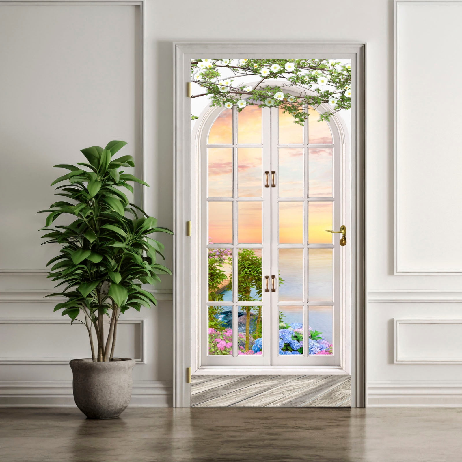 Peel and Stick Door Decals, Waterproof PVC Wall Covers, Easy ...
