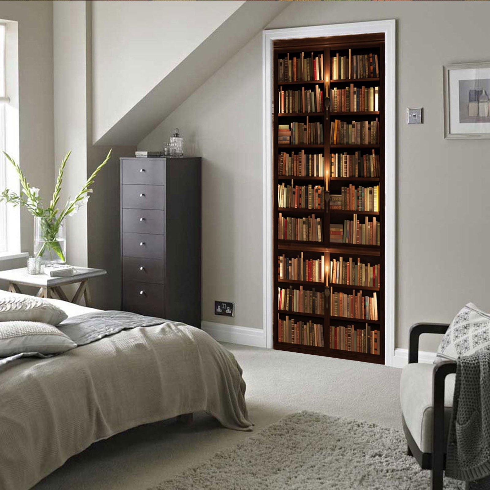 Peel and Stick Door Decals, Waterproof PVC Wall Covers, Easy ...