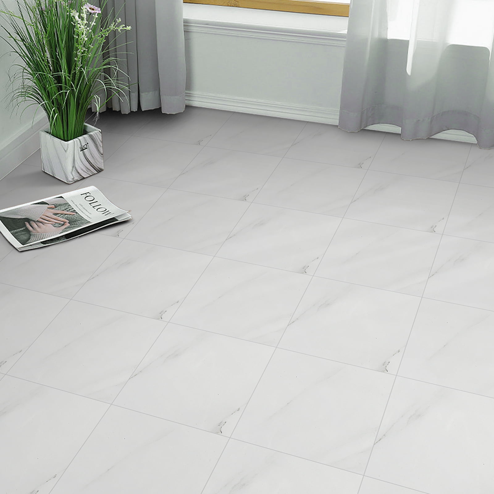 Customer reviews for Peel and Stick Vinyl Floor Tile Vinyl Flooring 12 ...