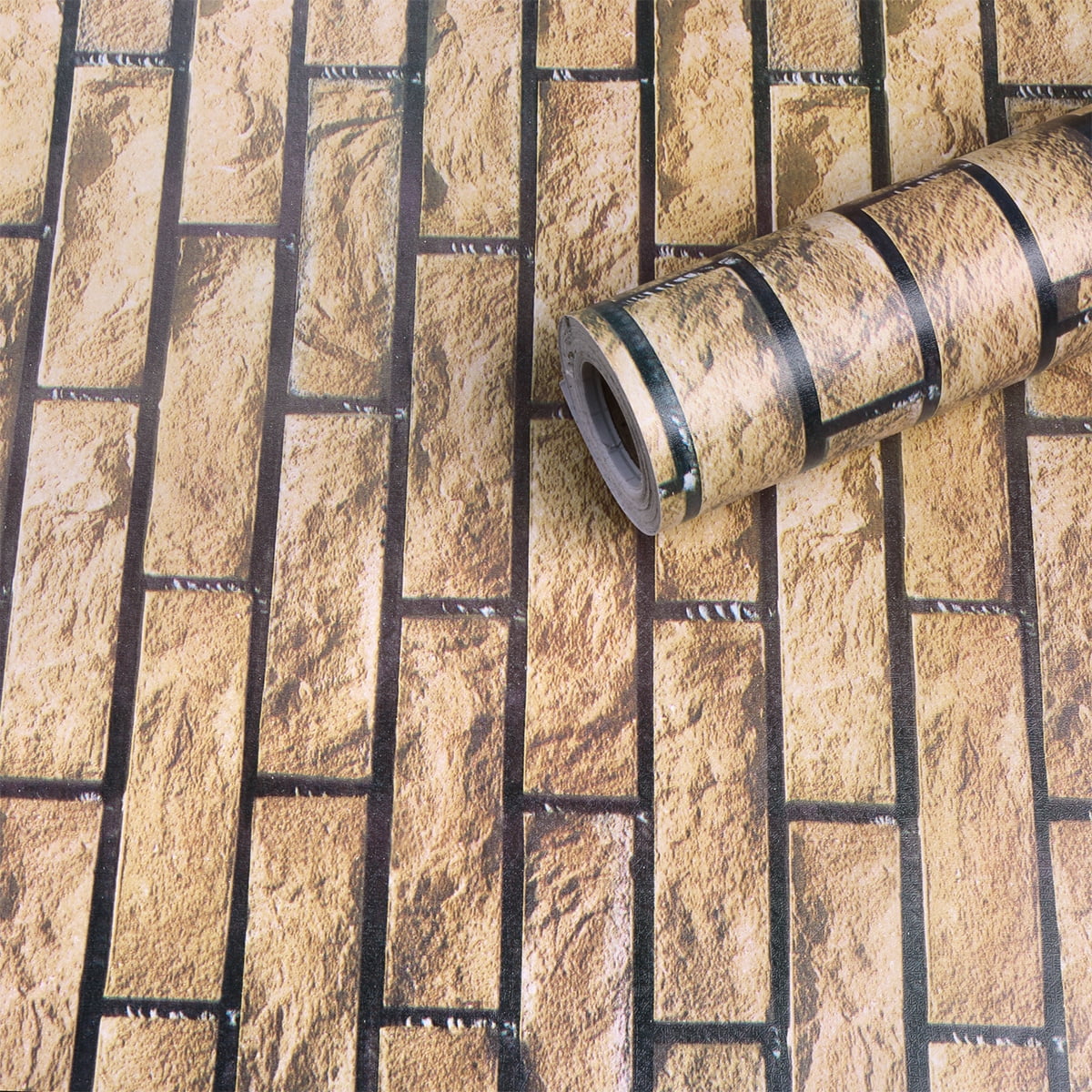 Peel & Stick, Self-Adhesive Artificial Brick Wallcovering Realistic 3D ...