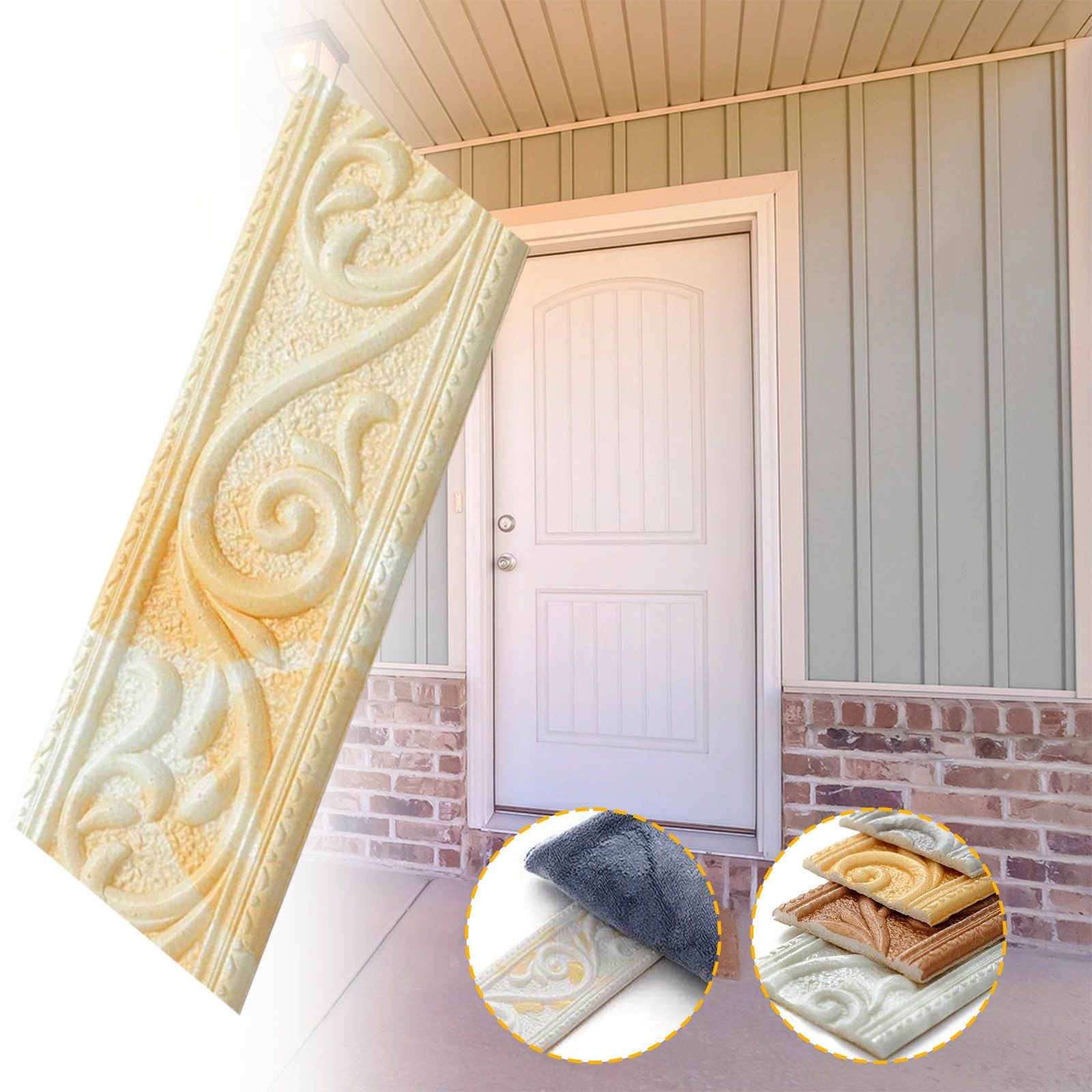 Peel and Stick Wall Molding 90x2.3 Inch Wall Edging Self Adhesive ...