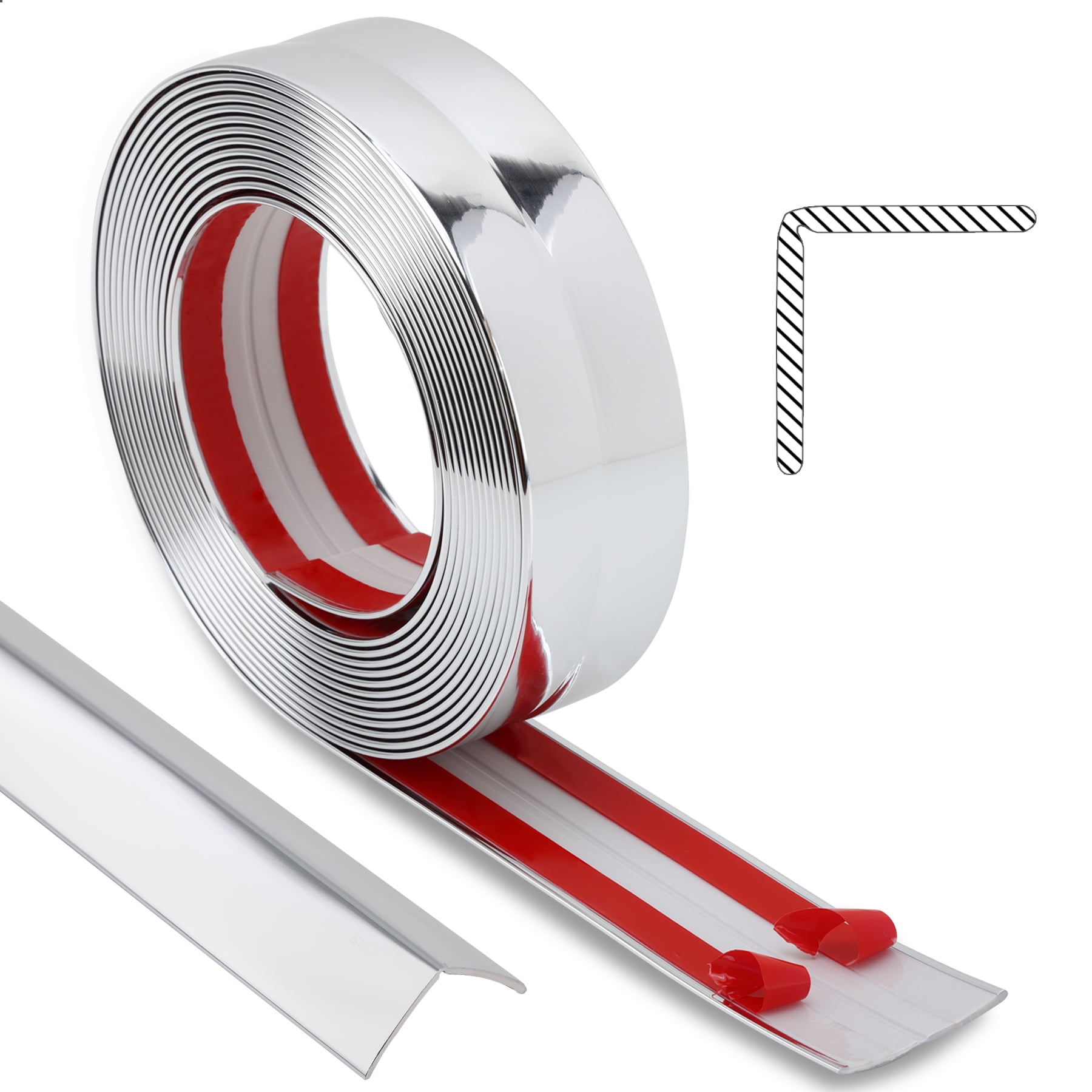 Peel and Stick Wall Molding Trim, Multifunctional Corner Guards & Caulk ...