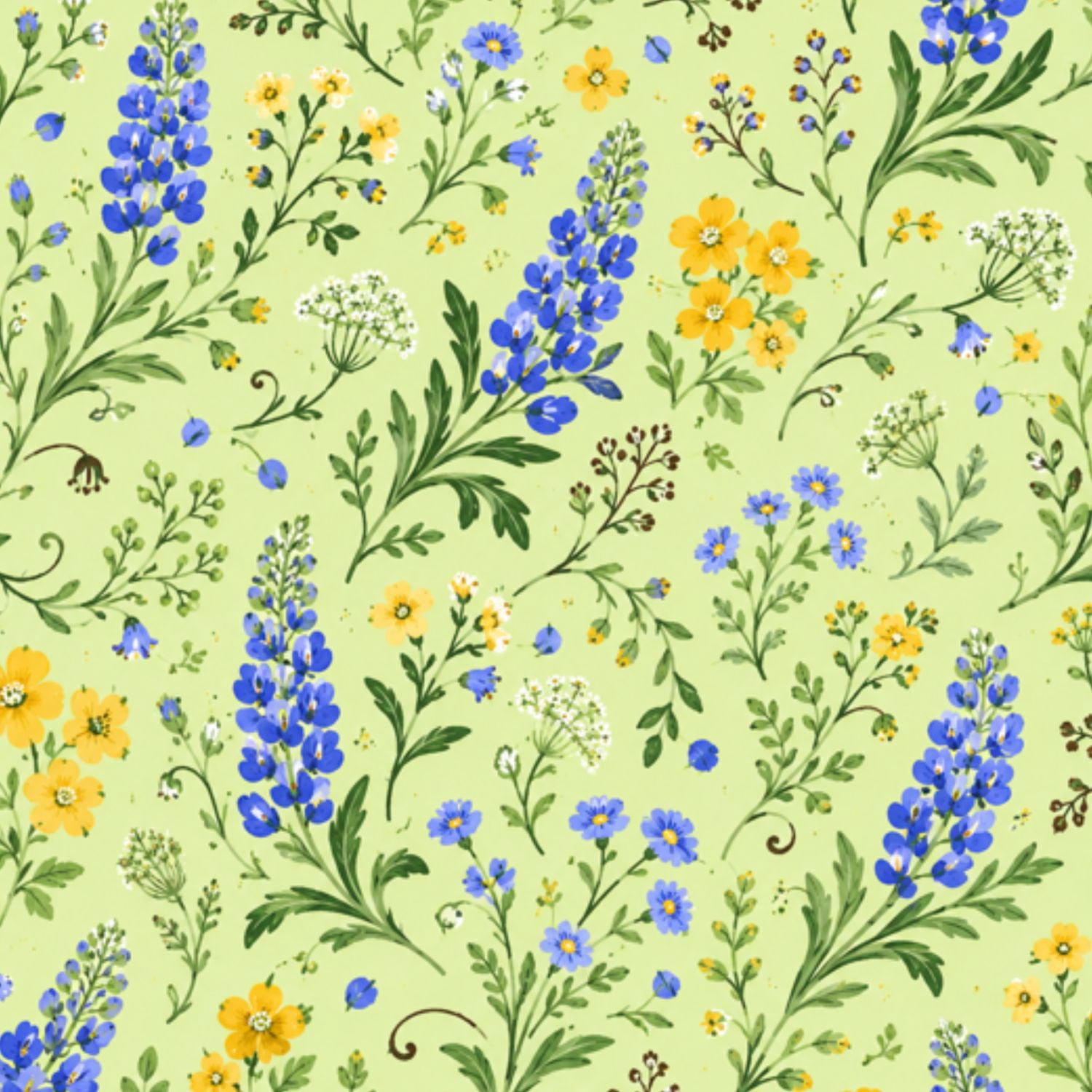 Peel and Stick Wallpaper 17.7in x 9.8ft Bluebonnets Under Tree Contact ...
