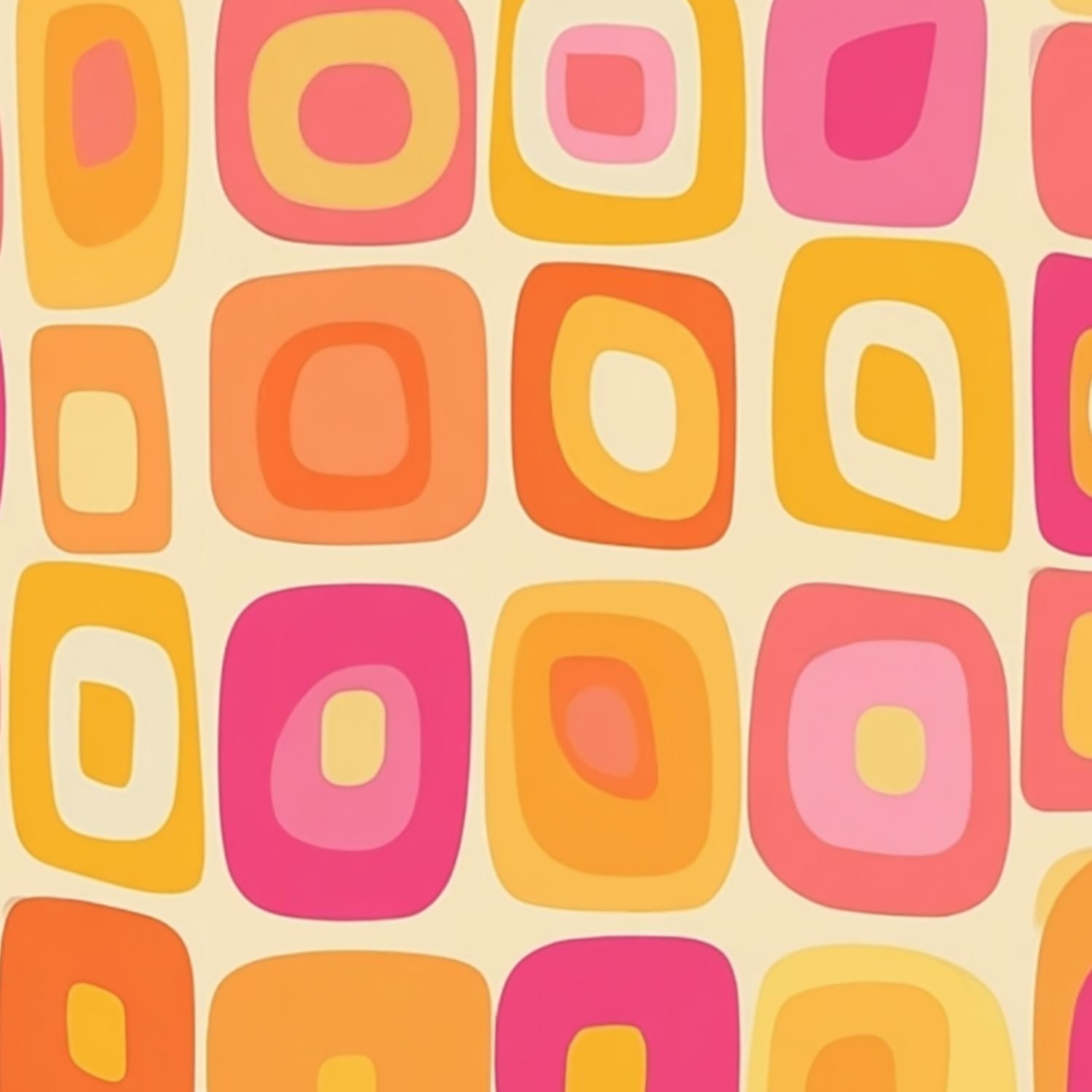 Peel and Stick Wallpaper 23.6in x 9.8ft Abstract Colorful Squares Pink ...