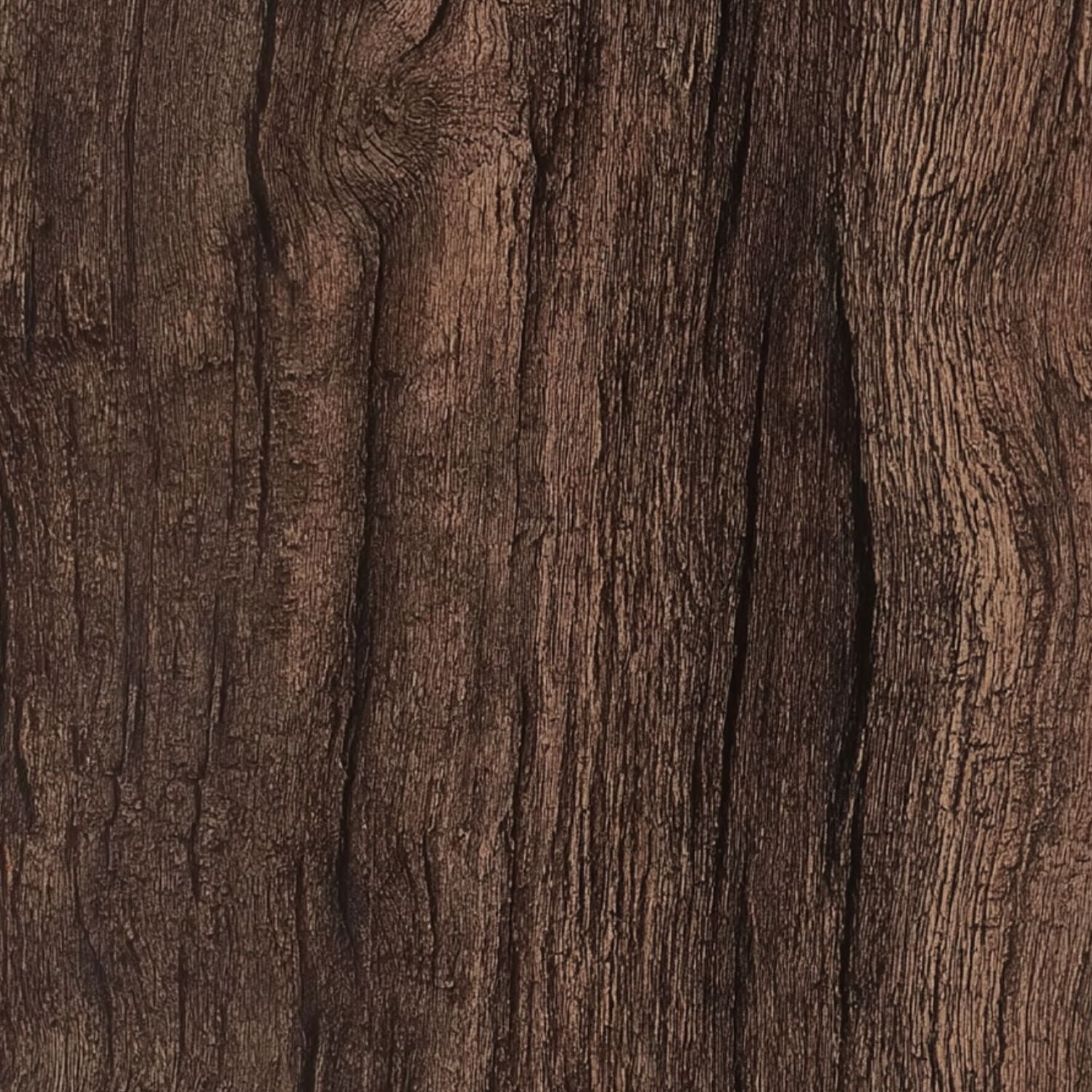 Peel and Stick Wallpaper 23.6in x 9.8ft Dark Brown Natural Wood Grain ...