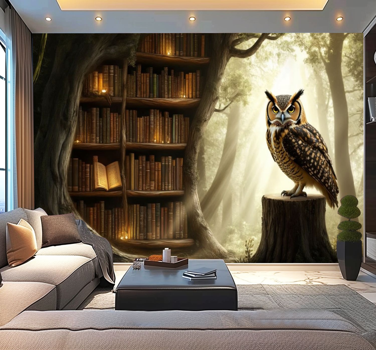 Peel and Stick Wallpaper 3D Modern Medieval Forest Art Alan Inspired ...