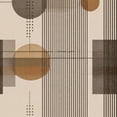 Peel and Stick Wallpaper Abstract Geometric Circles Earthy Neutral Wall ...