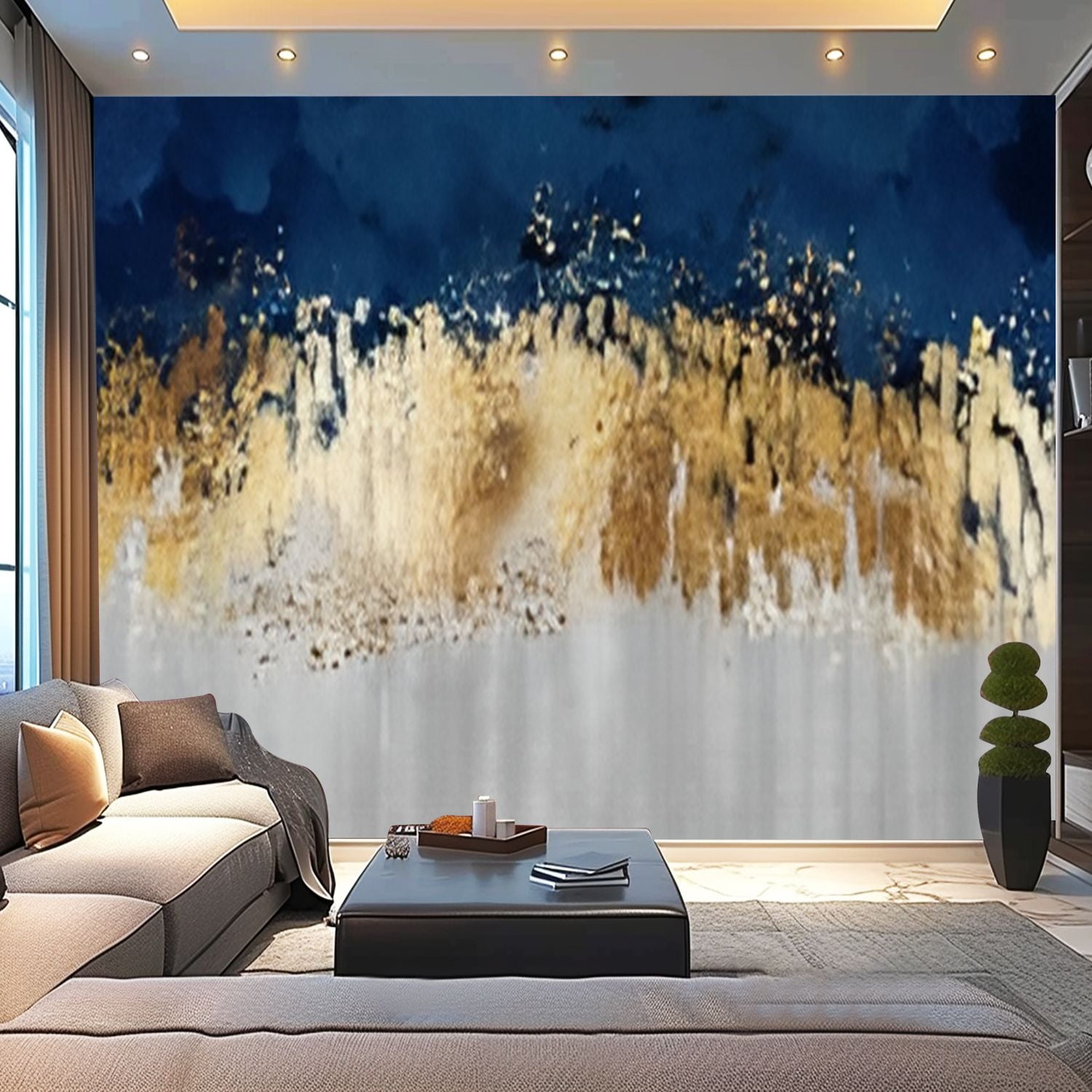 Peel and Stick Wallpaper Canvas 3d abstract marble for wall decor Resin ...