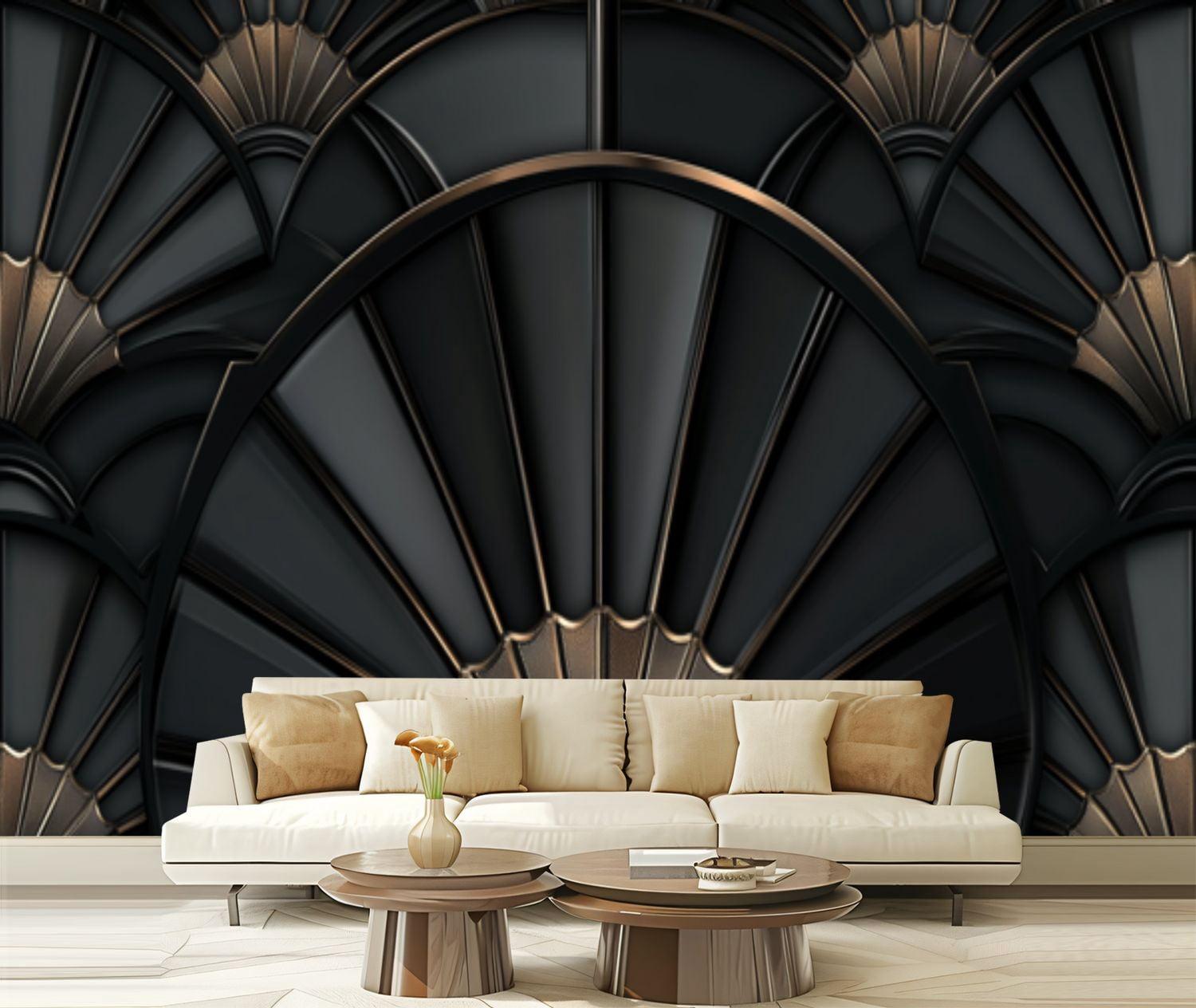 Peel and Stick Wallpaper Canvas Art Deco Seamless Geometric Decorative ...